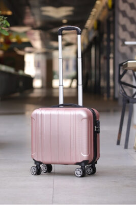 Maleta pequeña de moda de 17 pulgadas con ruedas, minimaleta de cabina ...