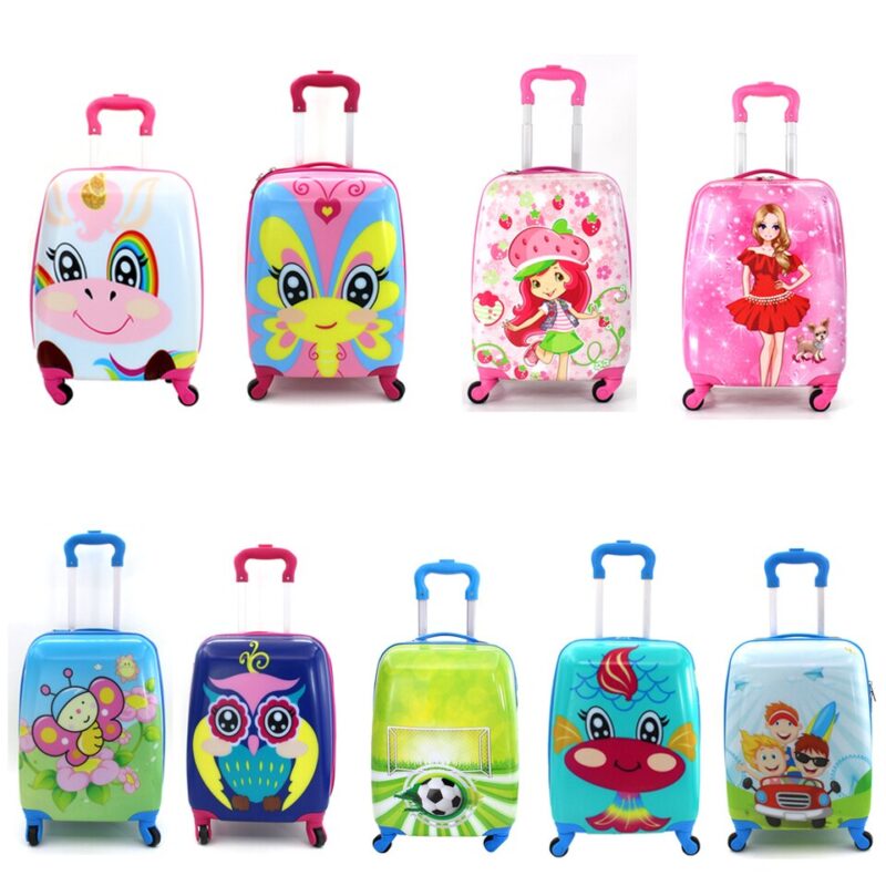 Maleta cabina estampada infantil 4 ruedas trolley maleta rigida dibujos ...